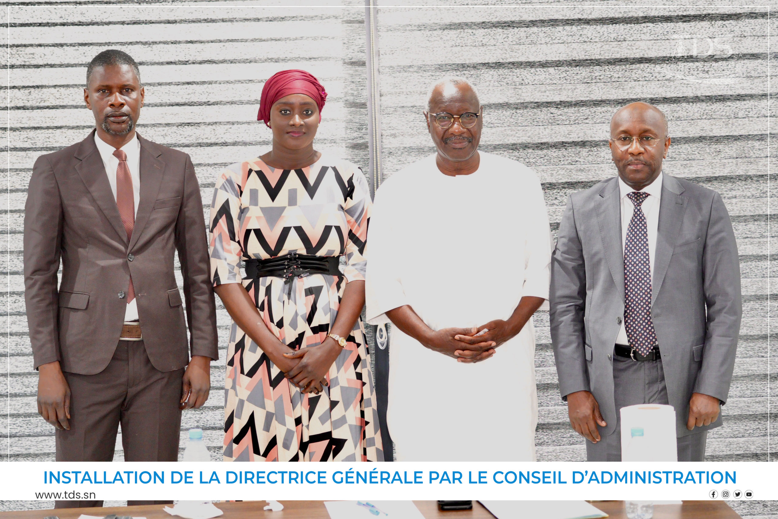 Installation du DG de TDS-SA par le Conseil d’Administration - TDS-SA